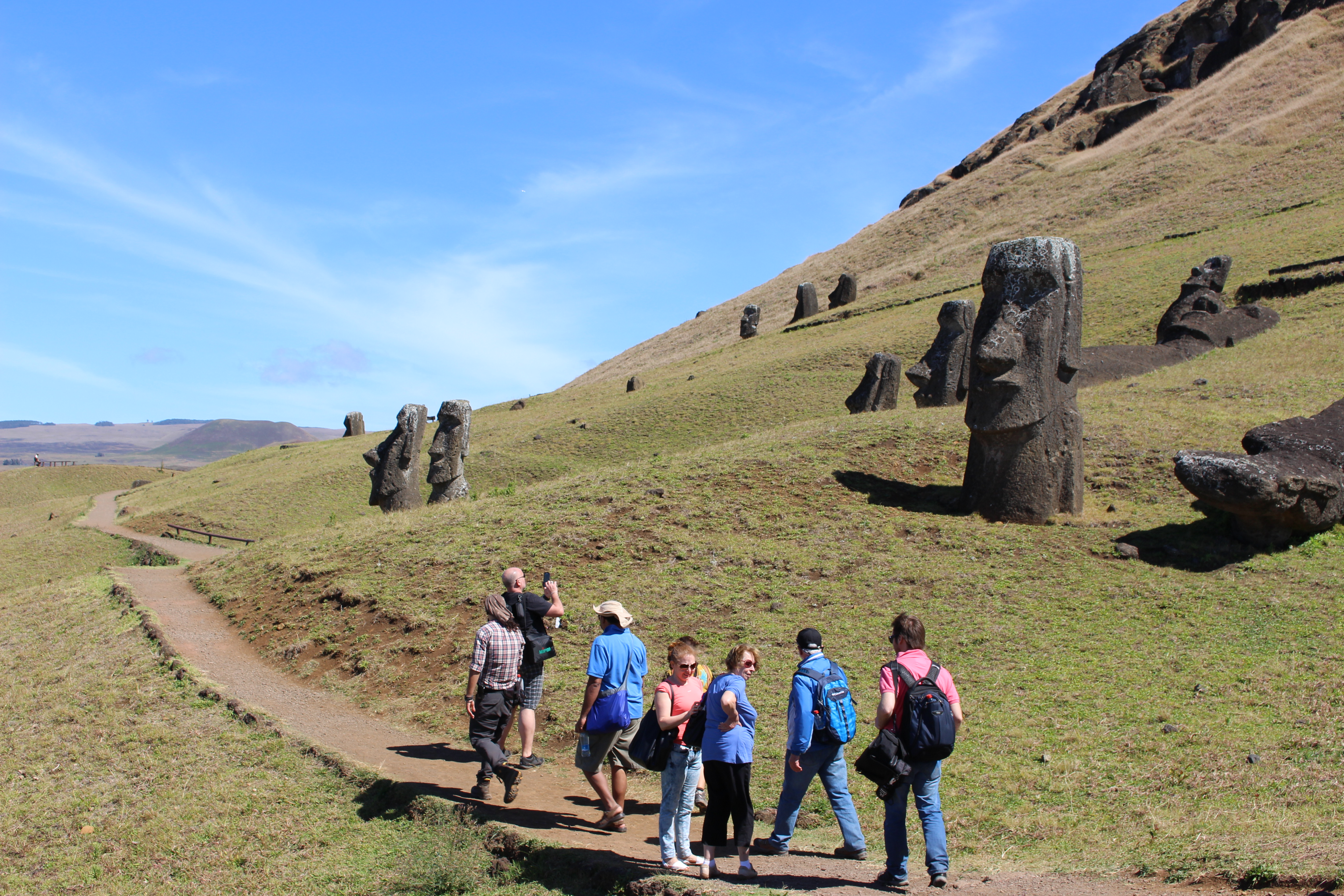 Volcán Rano Raraku – Isla de Pascua Chile